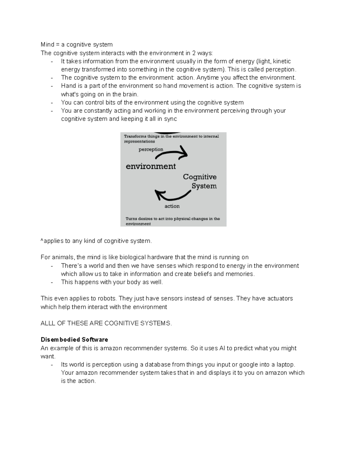 CGSC Learning, Memory, and Representation - Mind = a cognitive system ...
