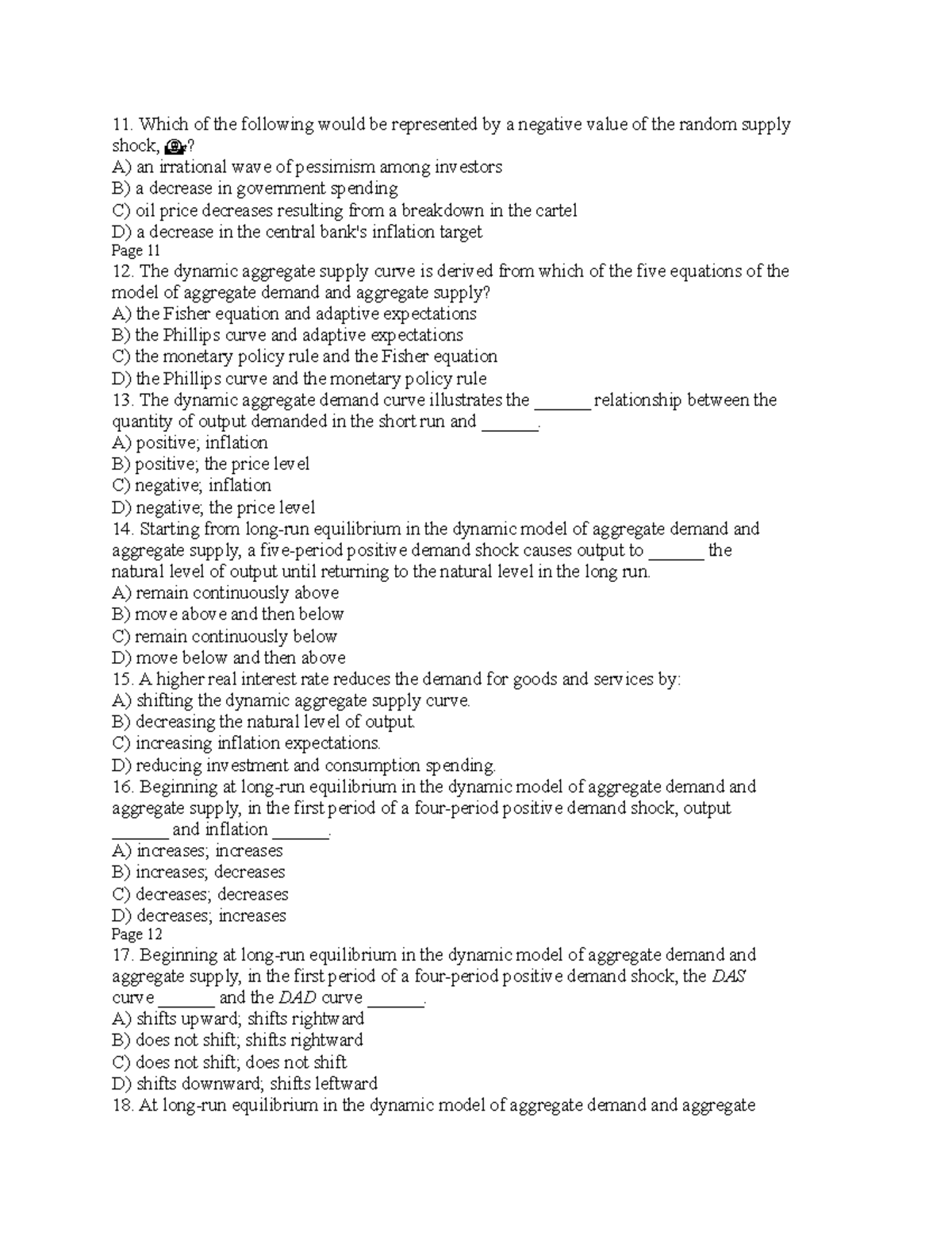 Chapter 15 -2 - Question Answer - Multiple Choice - Economic - UNAIR ...