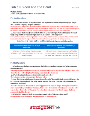 Lab 1 Intro to Science- eScience Lab - EXERCISE 1: DATA INTERPRETATION Dissolved oxygen is ...