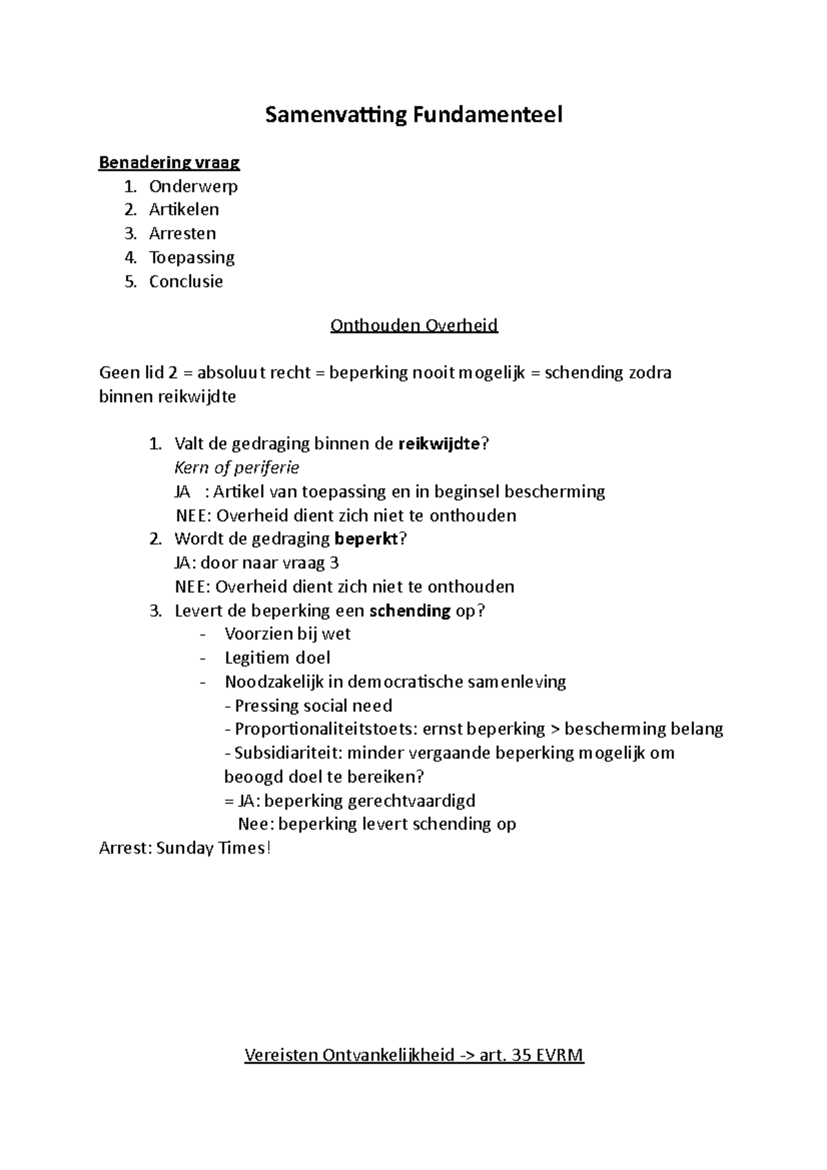 Bondige Samenvatting Fundamenteel - Samenvatting Fundamenteel ...