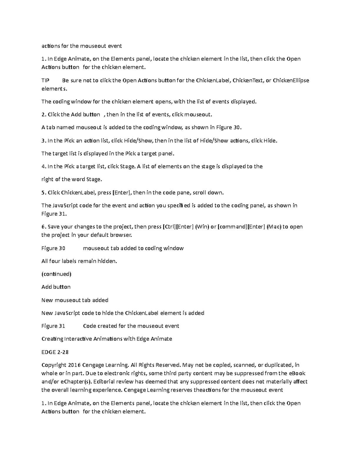 Document (23) tutorial - actions for the mouseout event In Edge Animate ...