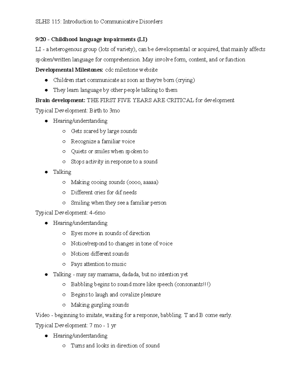 Intro to Comm Disorders - Chapter 4 - Childhood Language Impairment - 9 ...
