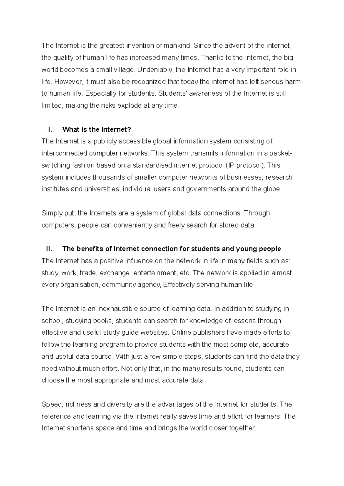 What is the Internet - The Internet is the greatest invention of ...