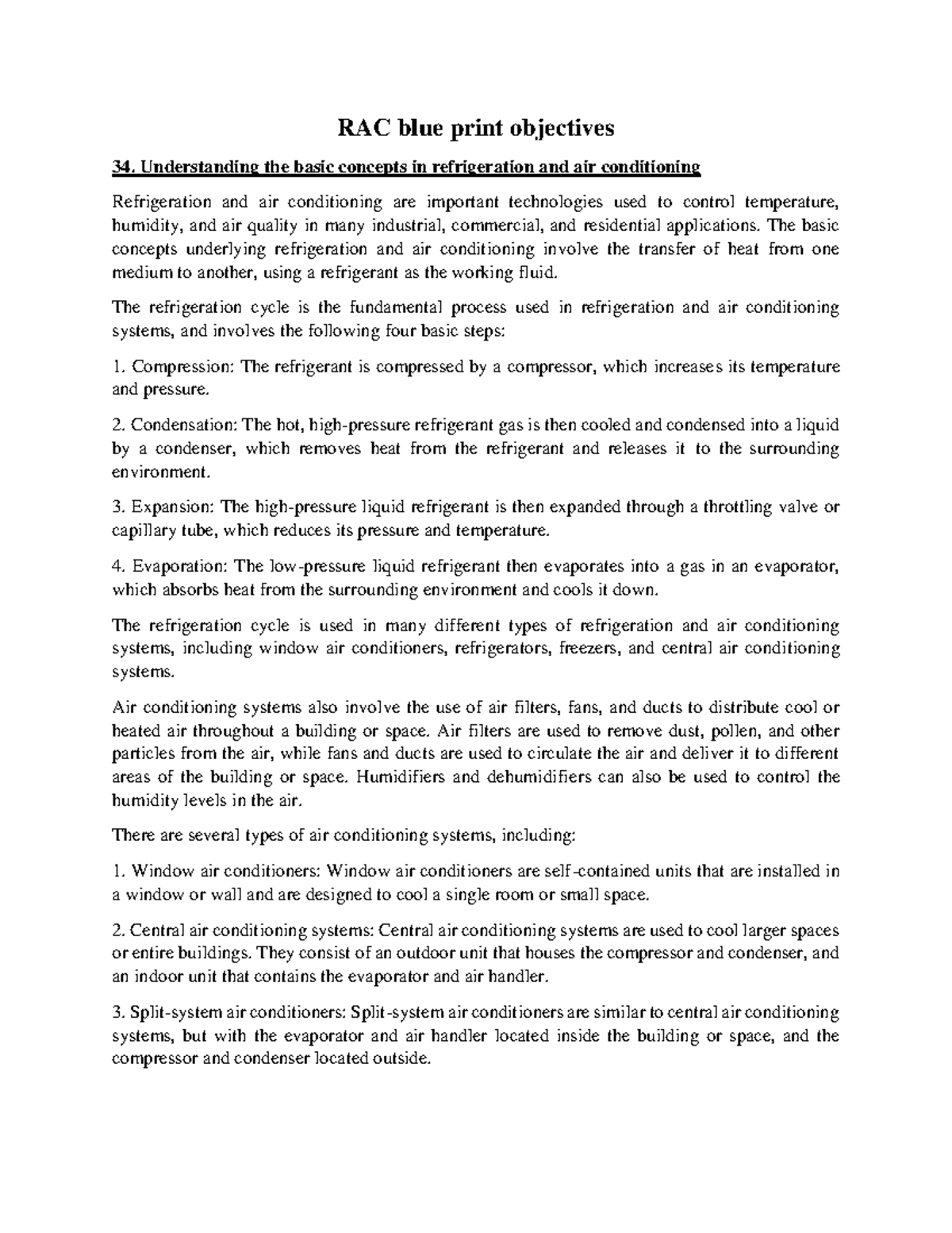 5. RAC blue print objectives - RAC blue print objectives Understanding ...