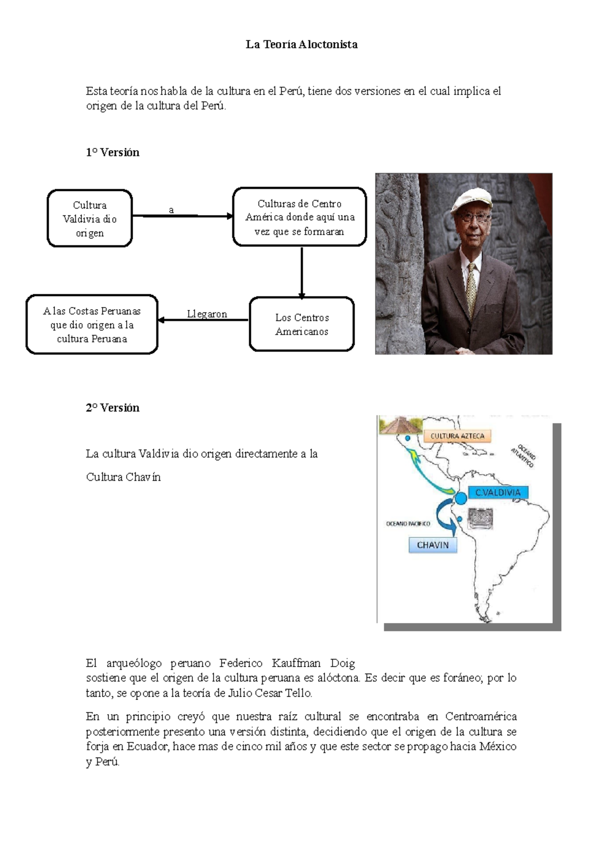 La Teoría Aloctonista - Trabajo de investigacion - La Teoría ...