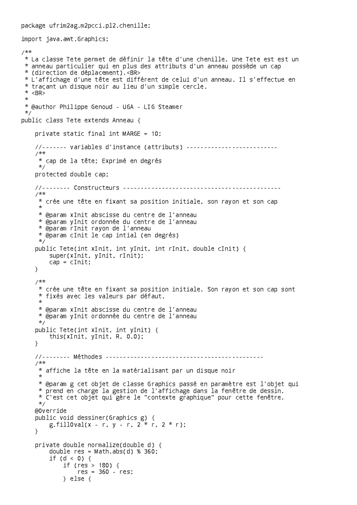 Https raw.githubusercontent - package ufrim2ag.m2pcci.pl2; import java.awt; /** * La classe Tete ...