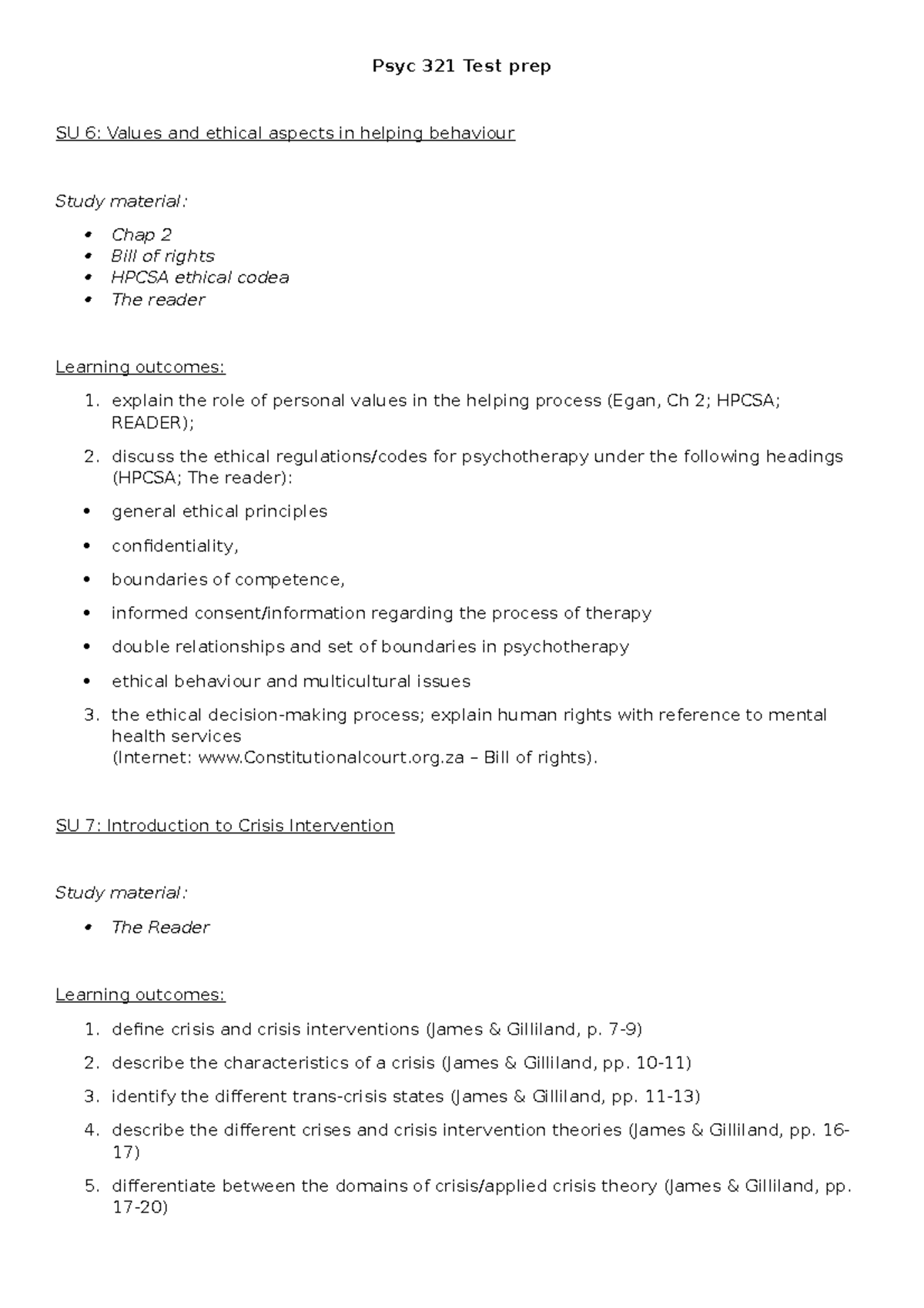 Psyc 321 Test prep - summaries - Psyc 321 Test prep SU 6: Values and ...