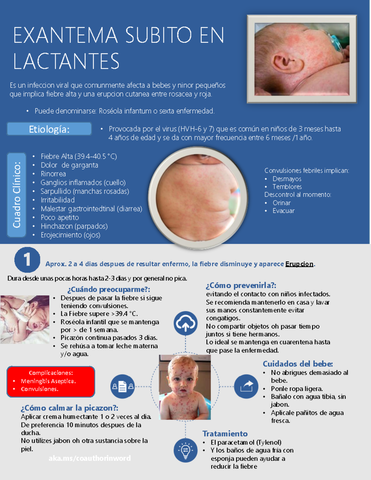 Cartel de pediatria exantema subito de lactantes - EXANTEMA SUBITO EN ...