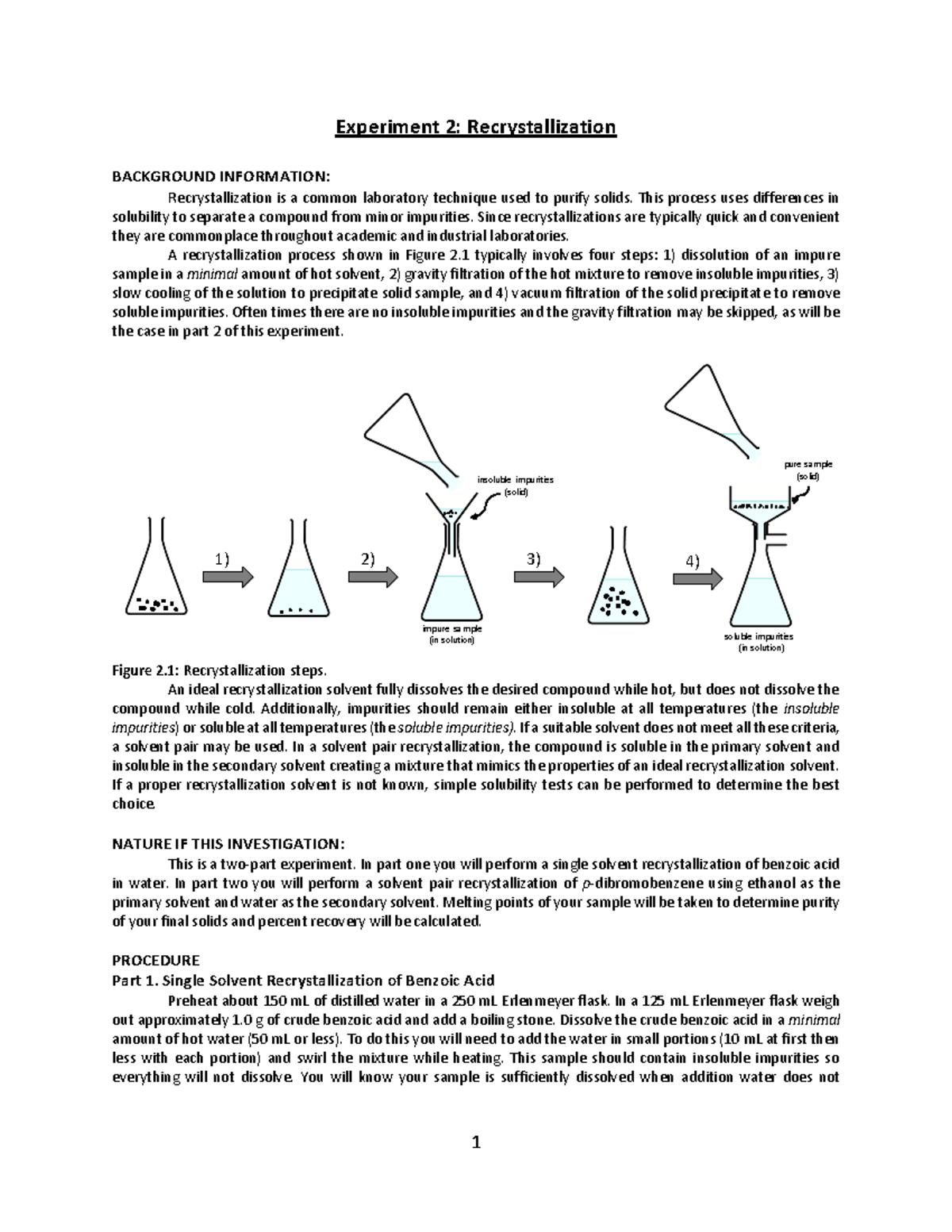Experiment 2- Recrystallization-Rev1-5-21-2019 - Warning: TT: undefined ...