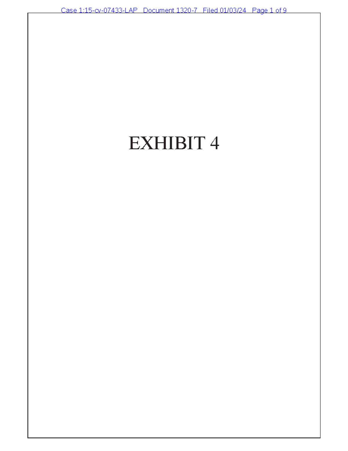 Gov.uscourts.nysd.447706 - EXHIBIT 1 2 3 4 5 6 7 8 9 1 0 11 12 13 14 15 16 17 18 19 ? n 21 22 23 ...