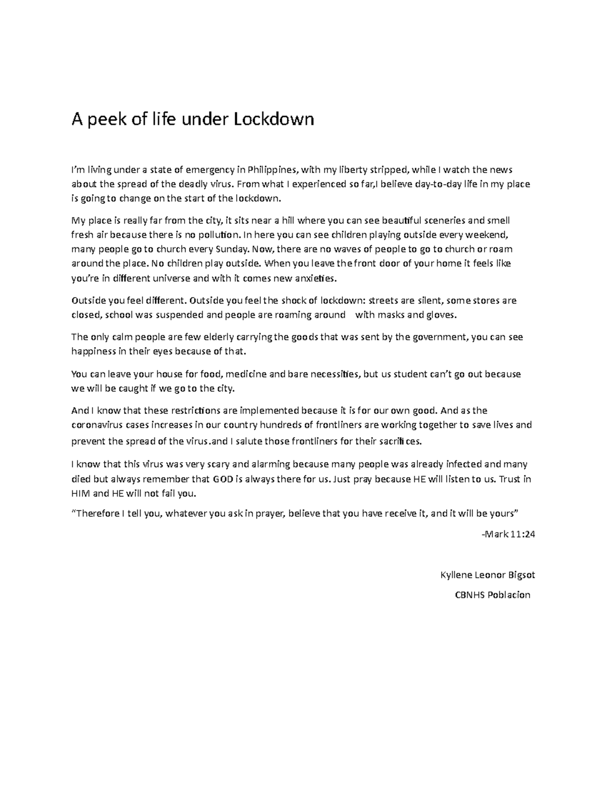 A peek of life under Lockdown - From what I experienced so far,I ...