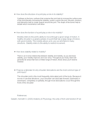 Case Study week 7 joints - 1 Case Study Week 7 Joints Structurally ...