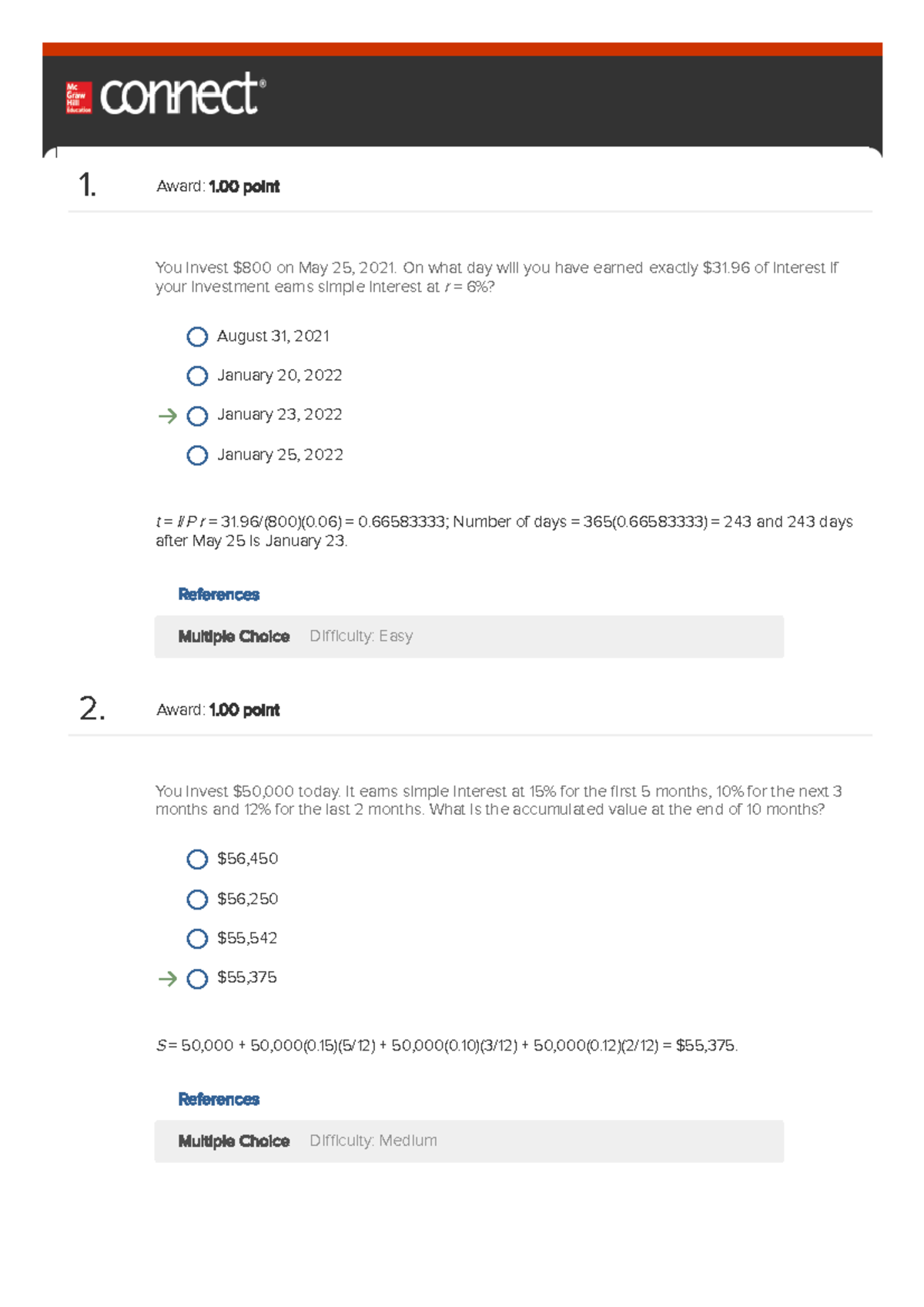 Simple Interest Quiz - Studocu