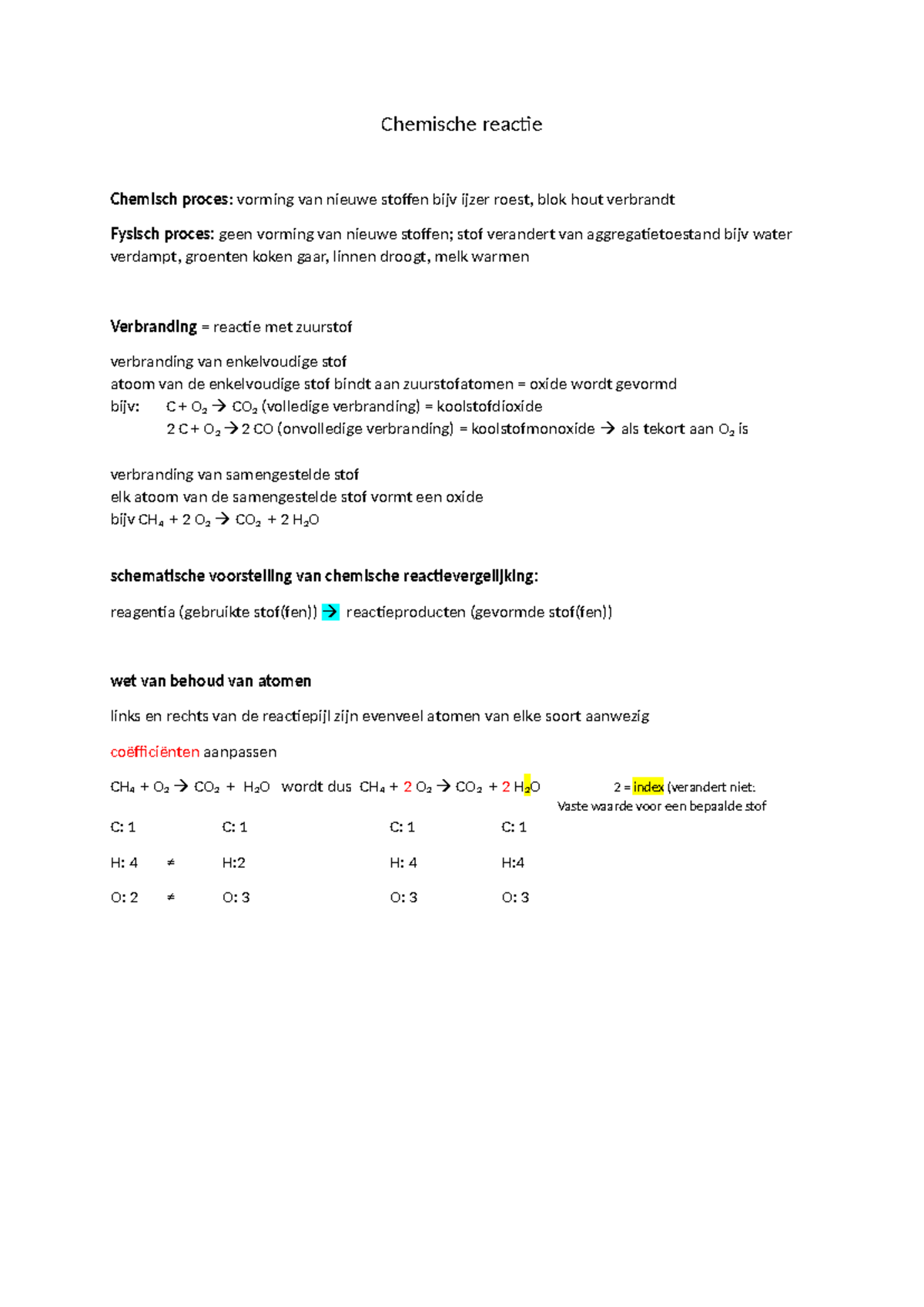 Chemische reactie - Chemische reactie Chemisch proces: vorming van ...