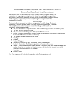 Mod 3 - Week 3 - A Vision for Change - Module 3: Week 3 – A Vision for ...