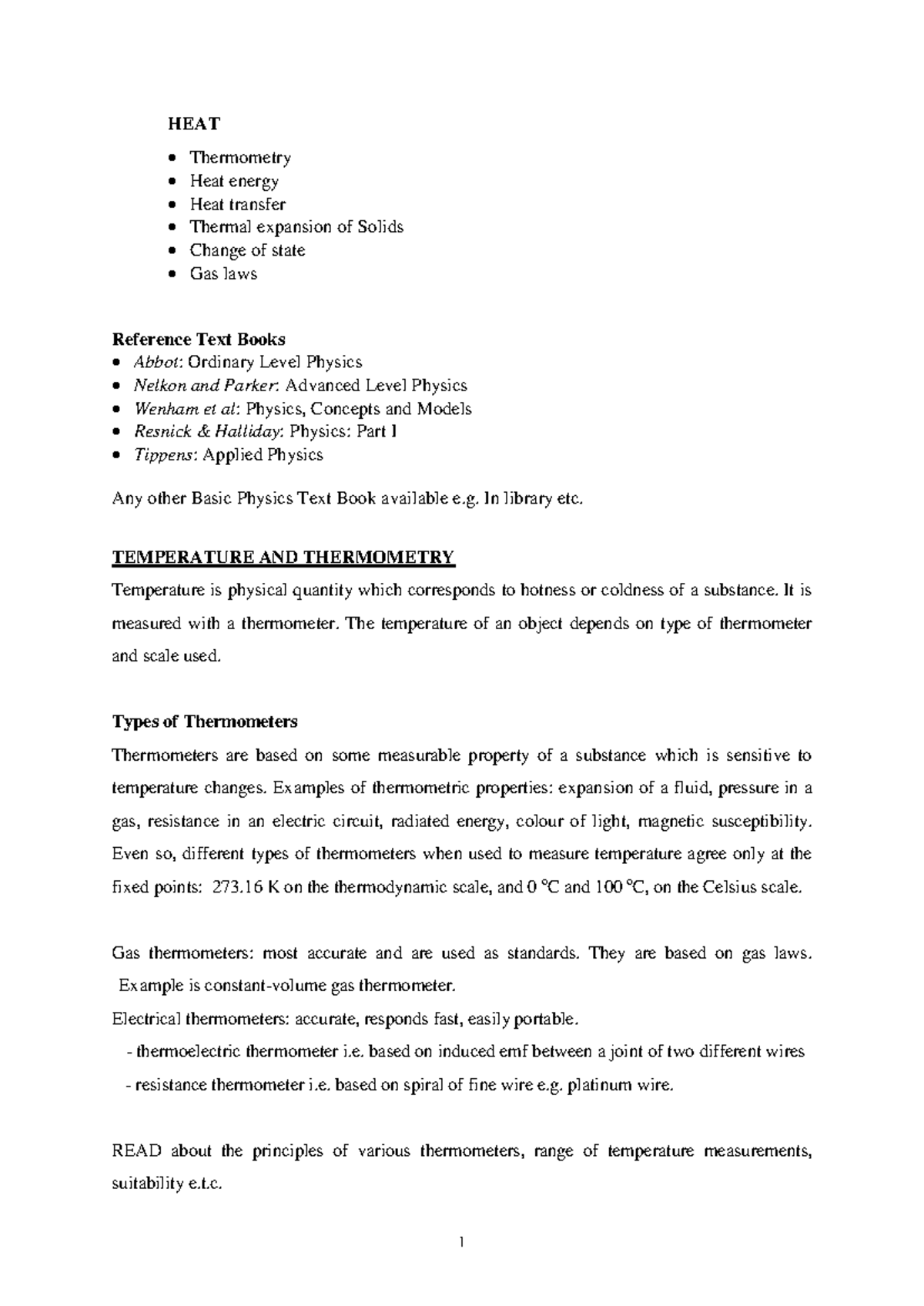 HEAT 2 - rtrtr - HEAT Thermometry Heat energy Heat transfer Thermal ...