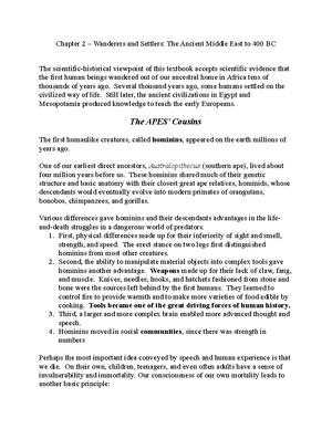 Chapter 3 The Chosen People Hebrews and Jews, 2000 BC to AD 135 ...