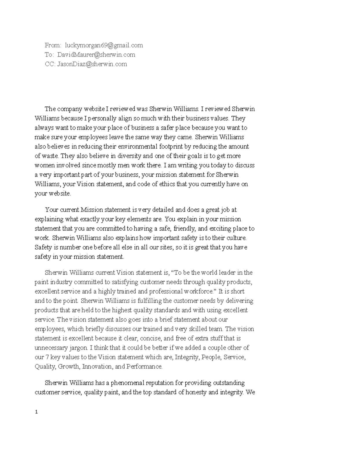 BUS-FPX3007 Assessment 2-1 - From: luckymorgan69@gmail To: DavidMaurer ...