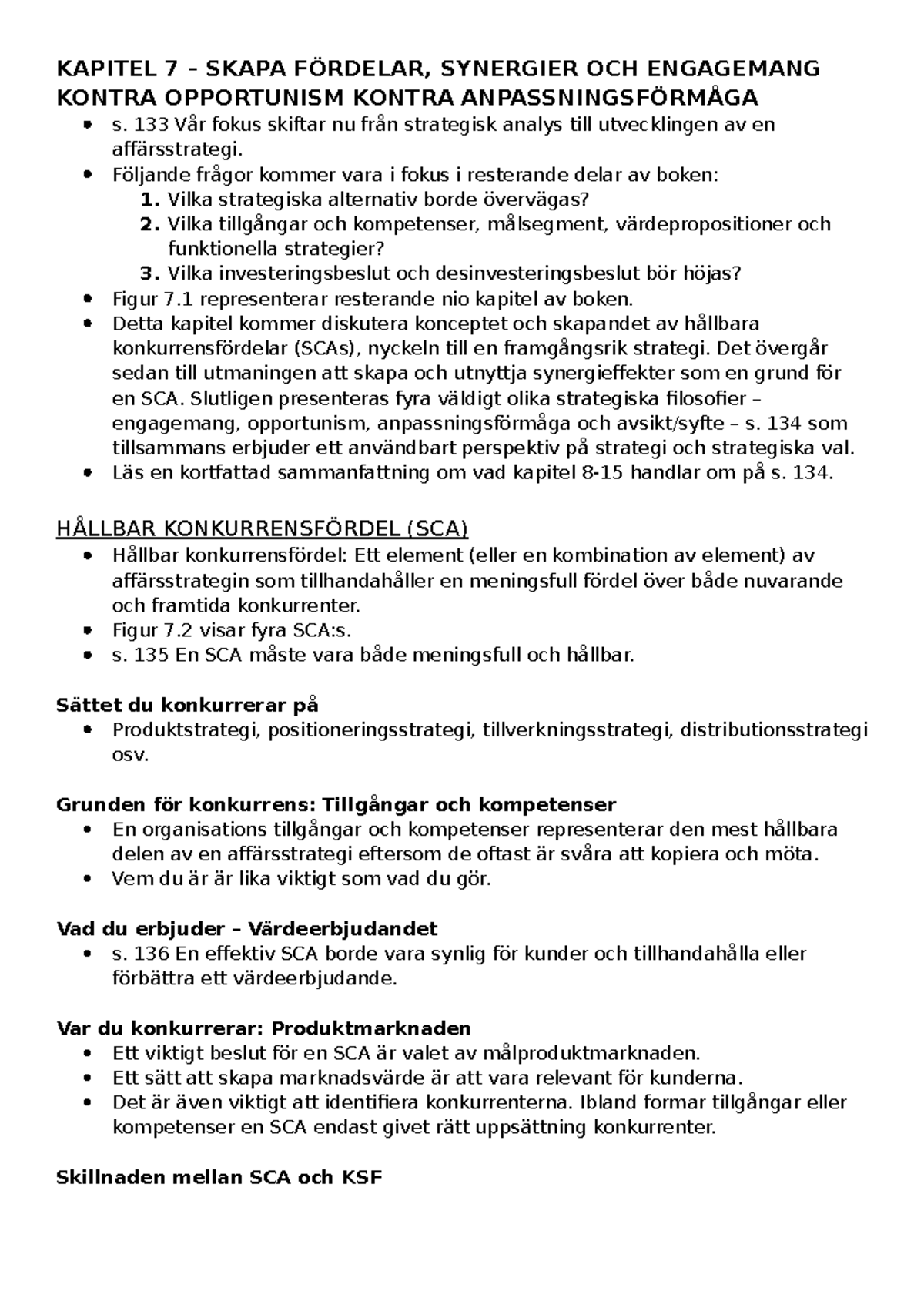 Kap 7 - Skapa fördelar, synergi och engagemang vs. opportunism vs ...