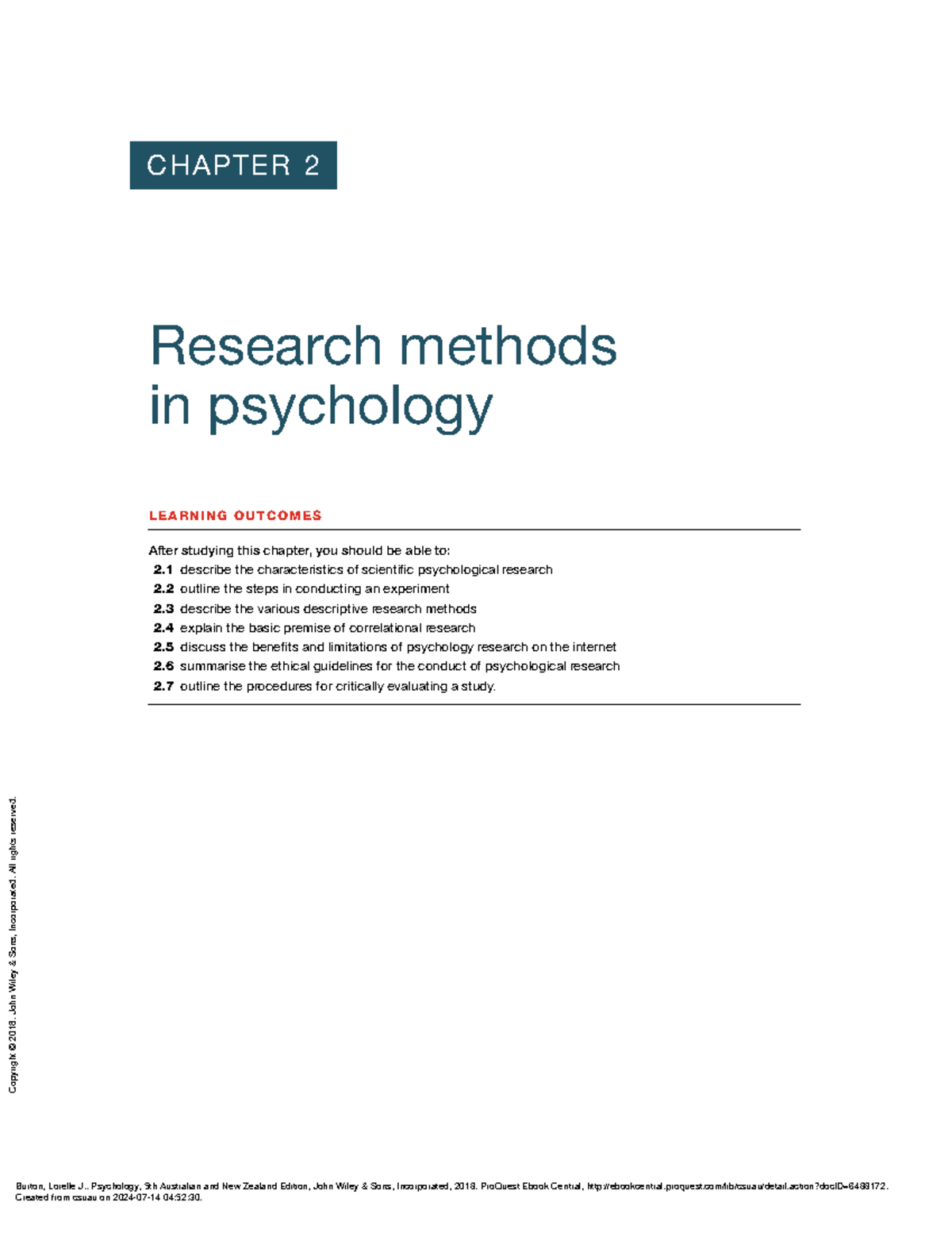 ESSAY NOTES- RESEARCH METODOLOGIES - CHAPTER 2 Research methods in ...