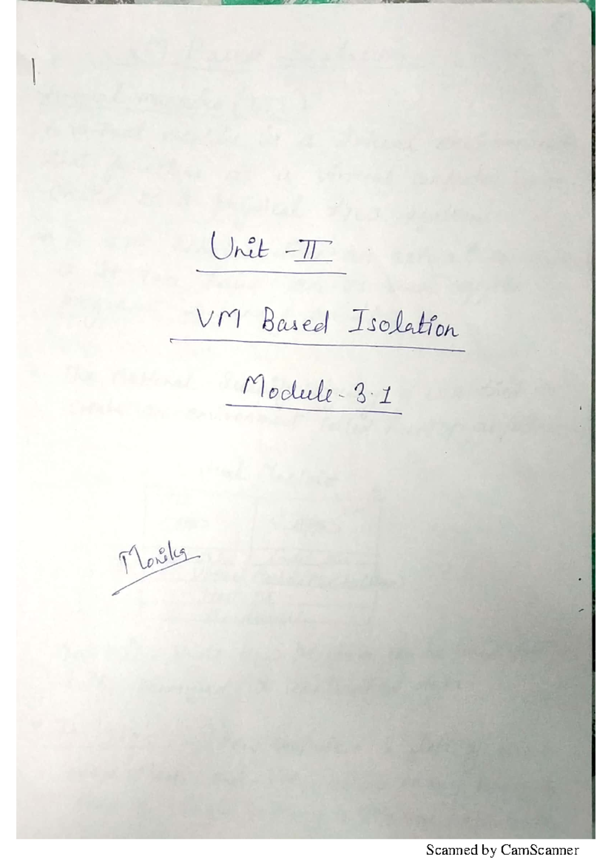 Css Module 3 Notes Based On Css Unit Vm Based Isolation 3 Monitas