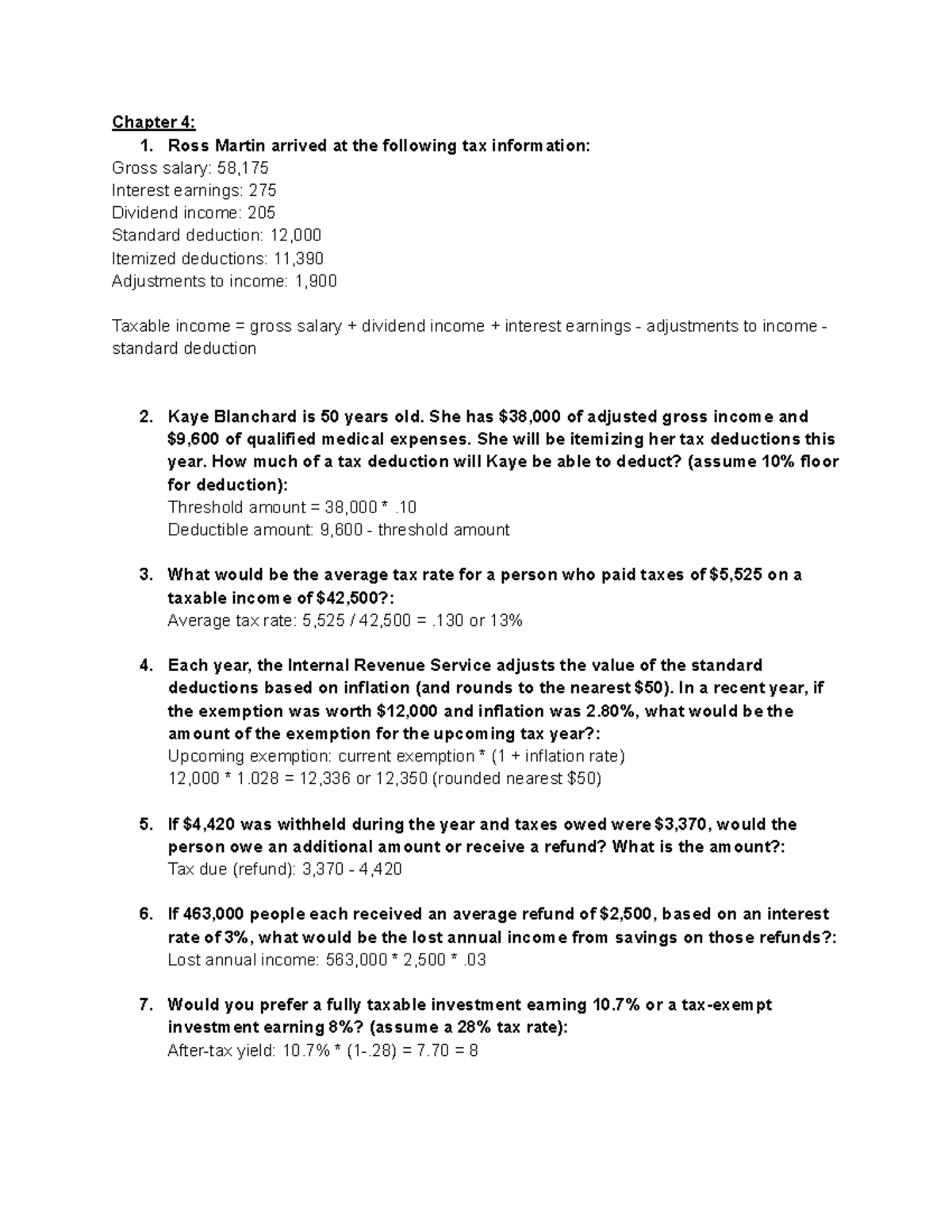 Chapter 4 f - class notes - Chapter 4: 1. Ross Martin arrived at the ...