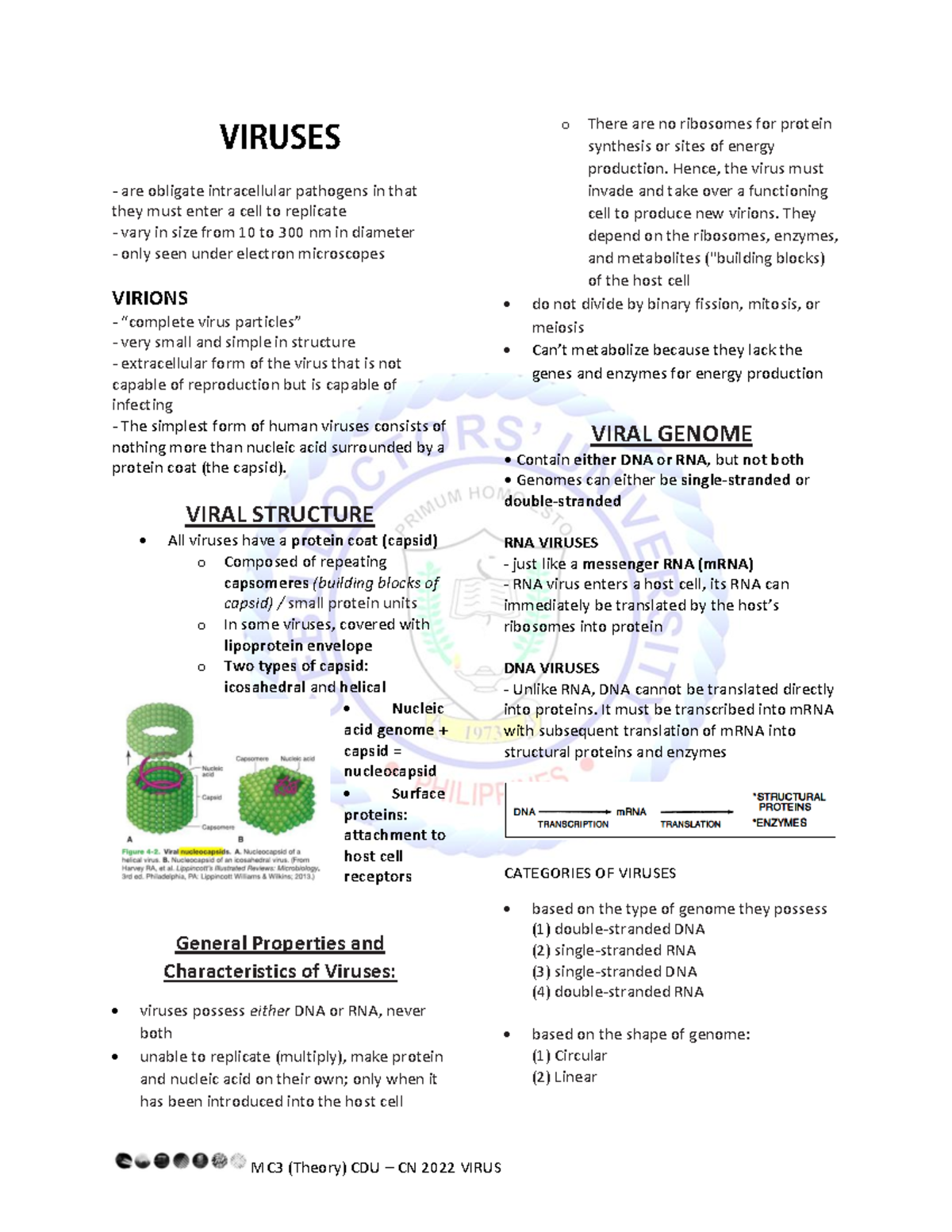 3F Virus (w highlights) - Copy - are obligate intracellular pathogens ...