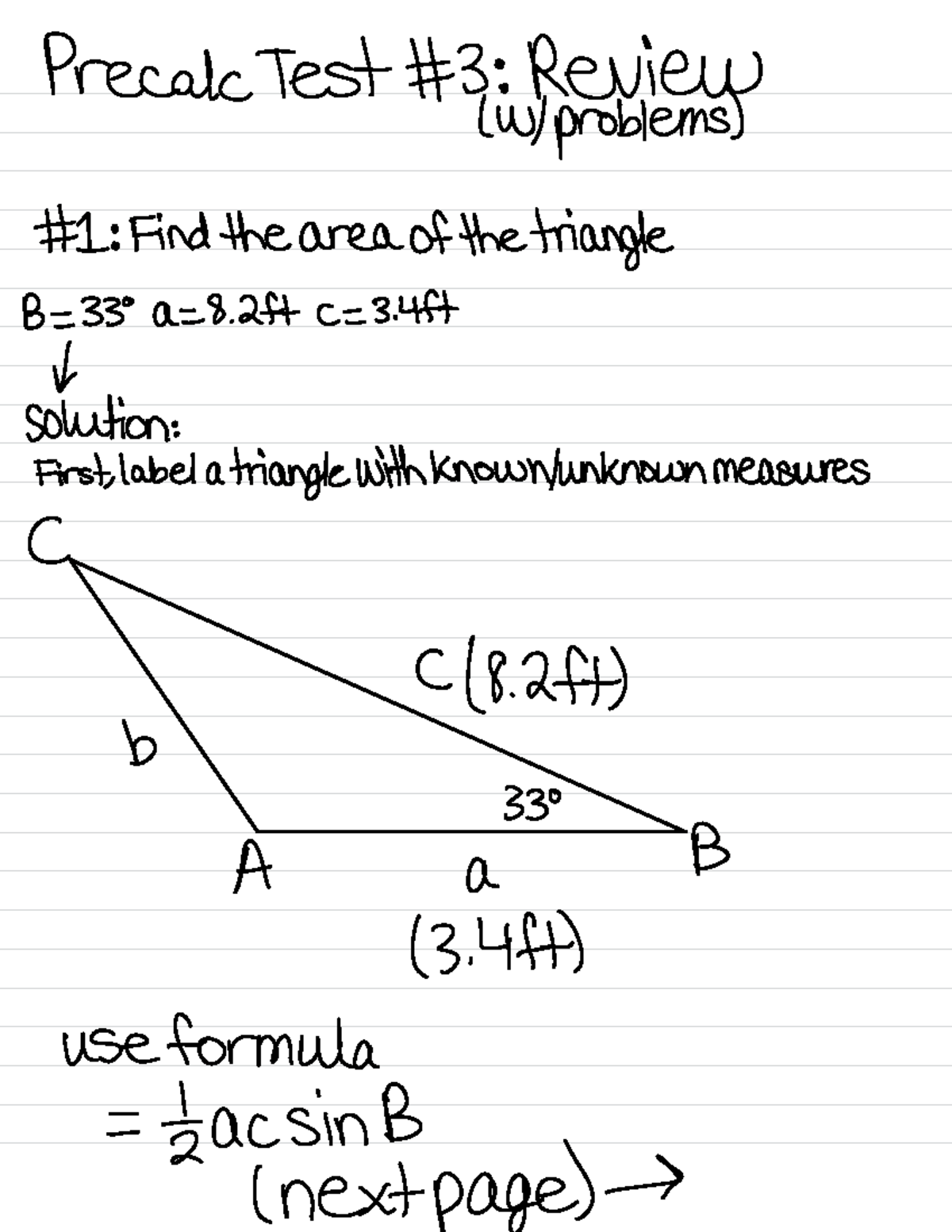 Unit 3 review part 2 - PrecakTest #3:Review (u/problems) #. Find the ...