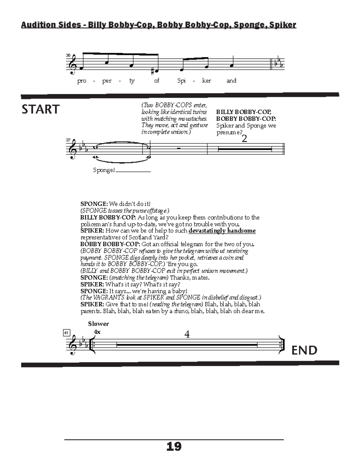 Billy Bobby-Cop, Bobby Bobby-Cop, Sponge, Spiker - They move, act and ...
