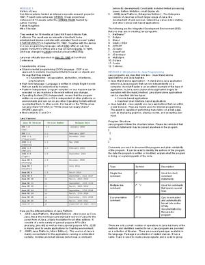 Module 6 User-Defined Class - Introduction to Class Class and Object A ...