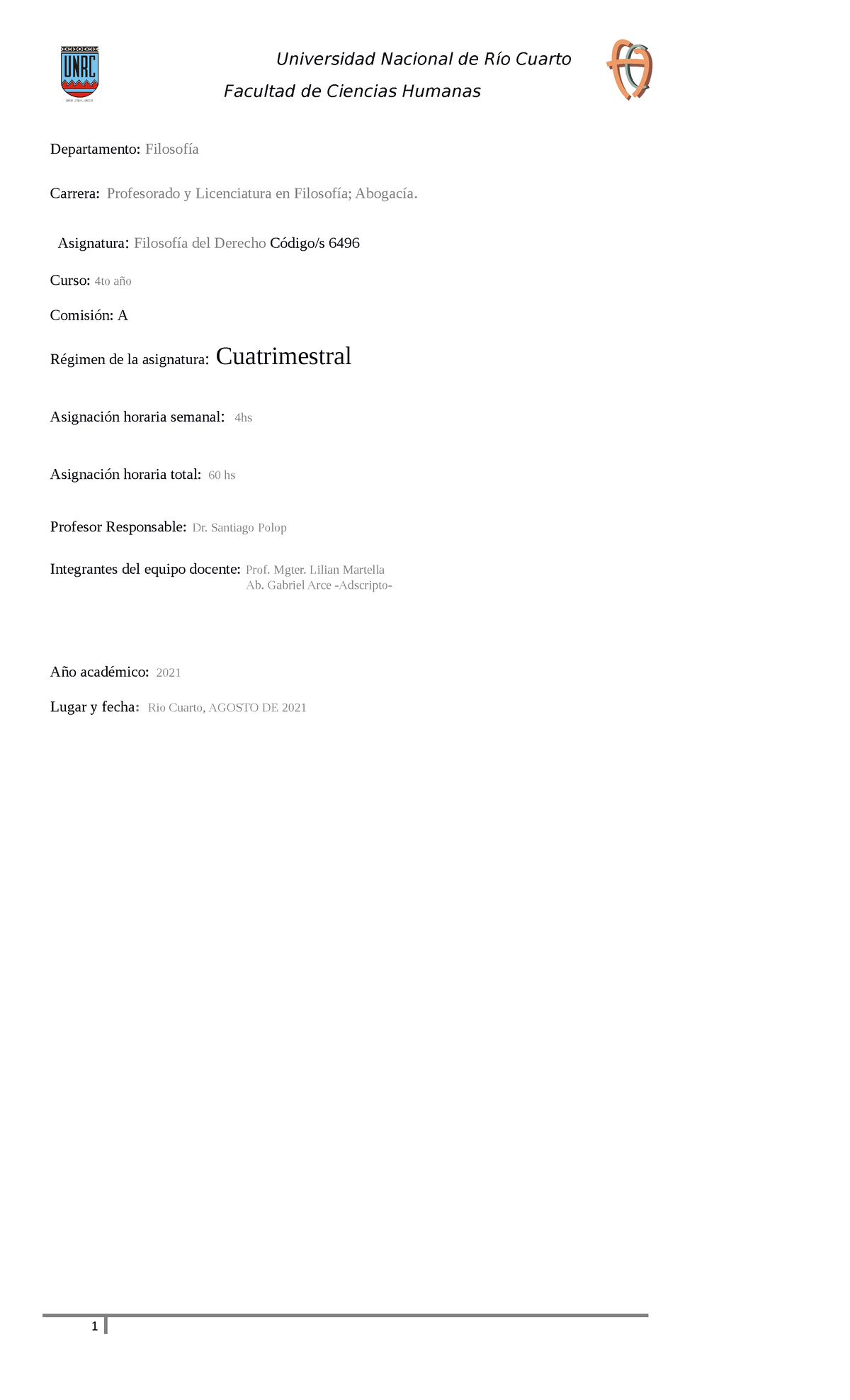 Programa FD2021 - es el - Facultad de Ciencias Humanas Departamento ...