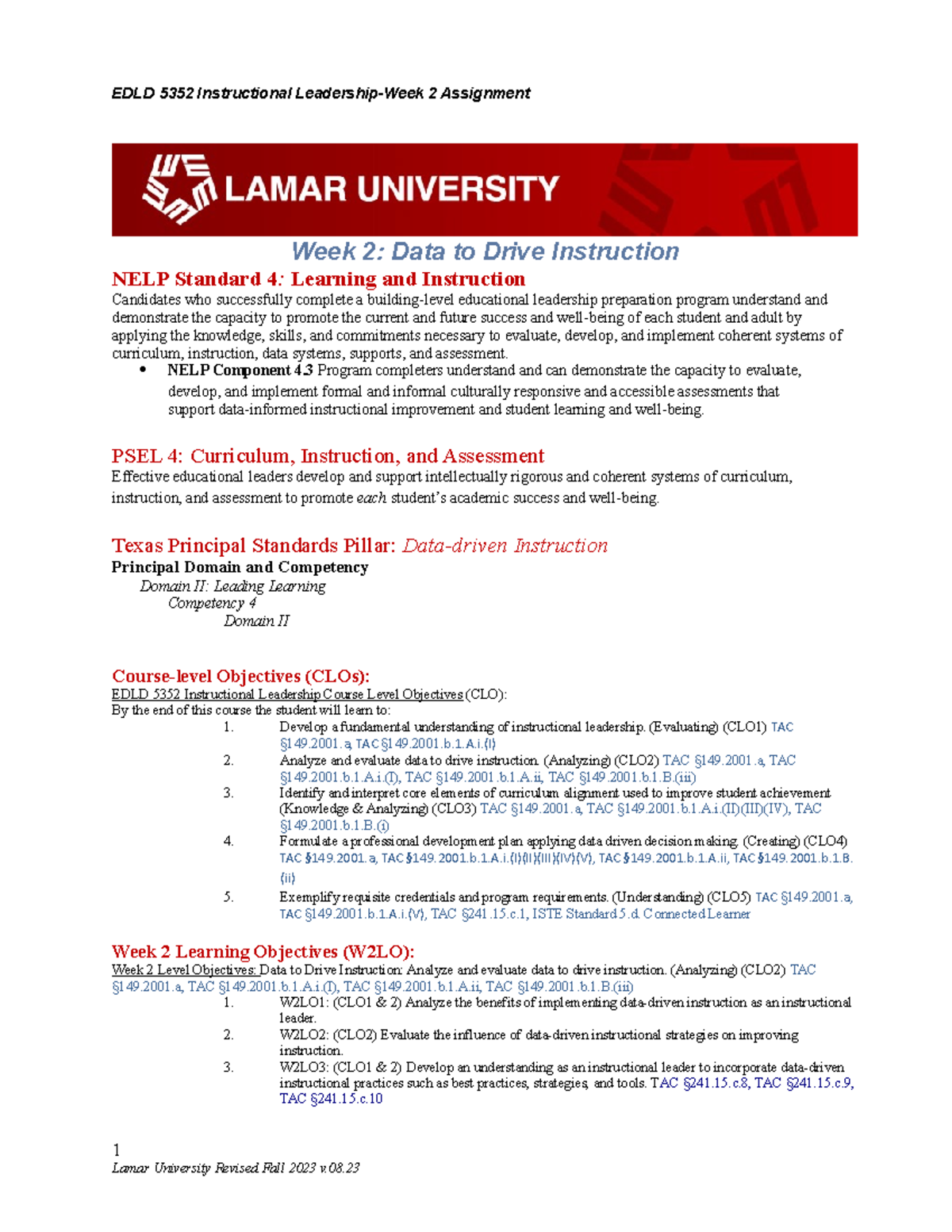 Data-Driven Instruction for Instructional Leaders - Studocu
