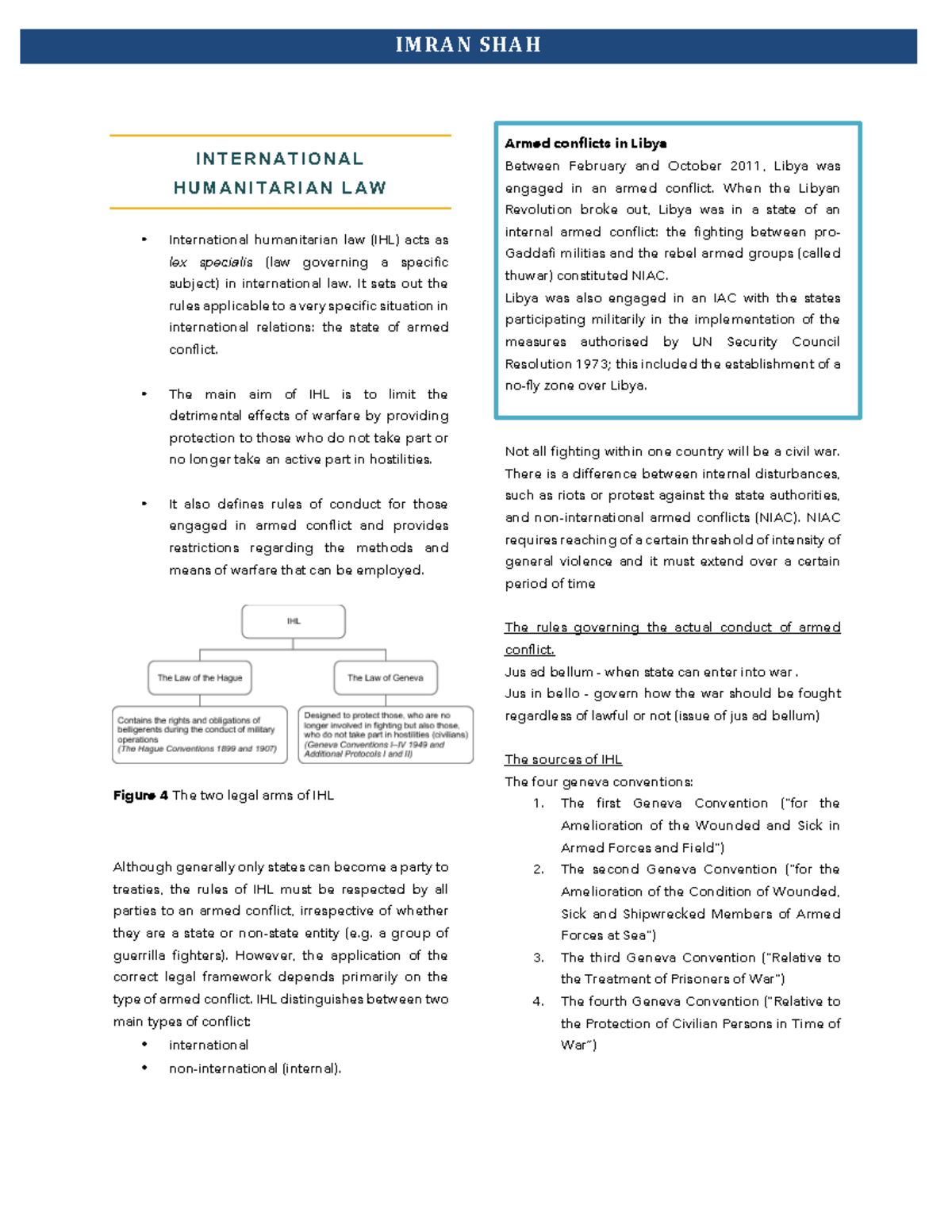 IHL - .hhh - I N T E R N A T I O N A L H U M A N I T A R I A N L A W ...
