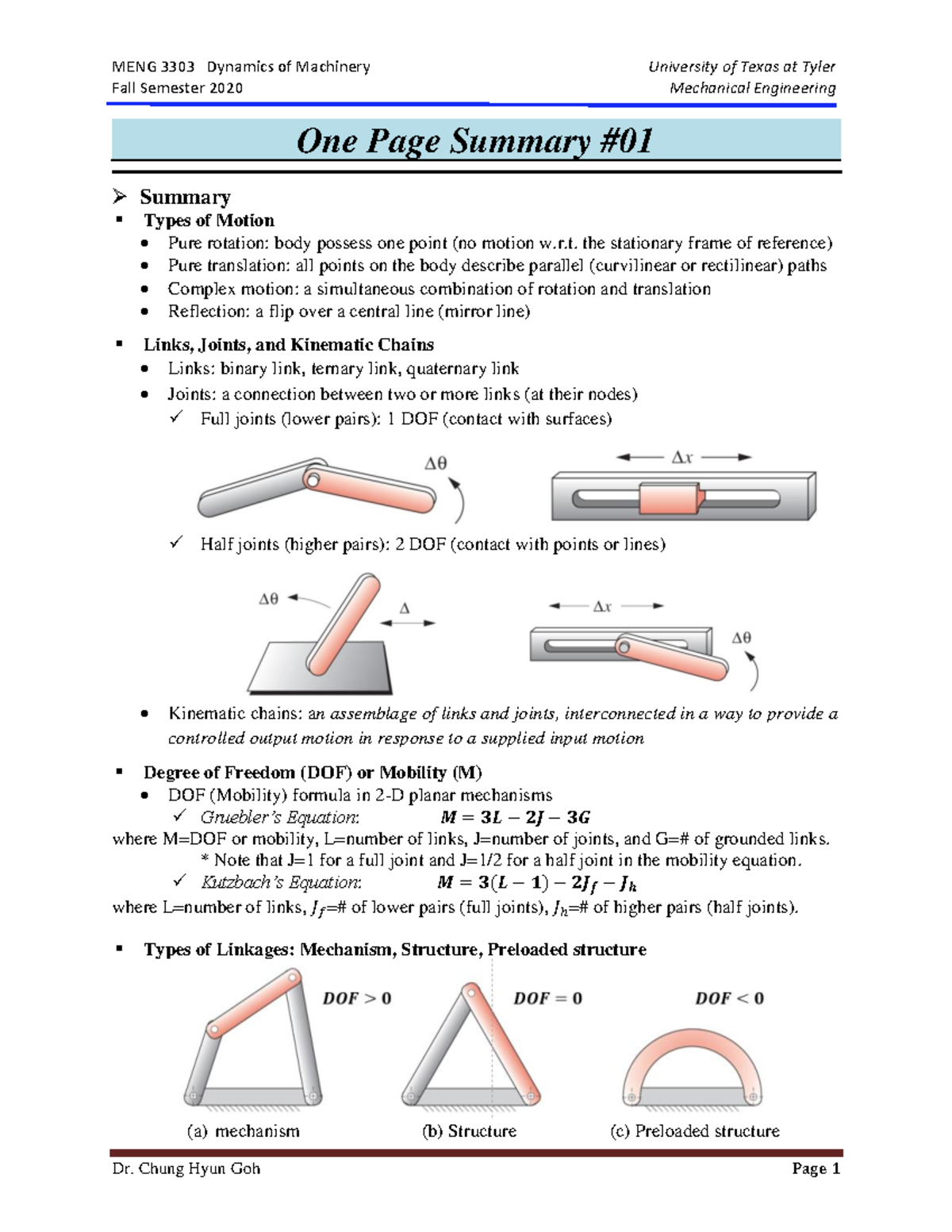 One Page Summary-1 - Please give as much additional information as ...