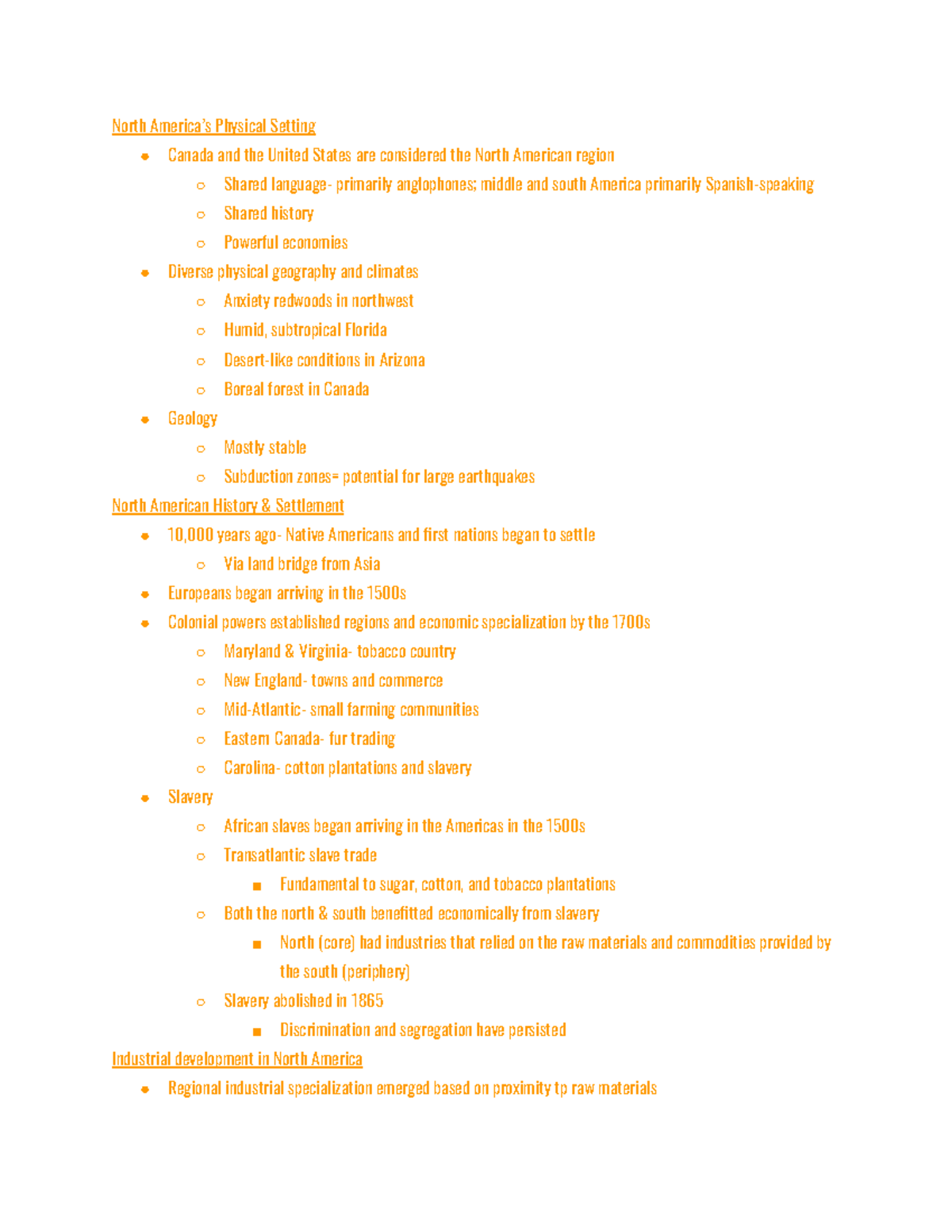Ch 5 Lecture- GEOG 102 - Professor Lesh - North America’s Physical ...