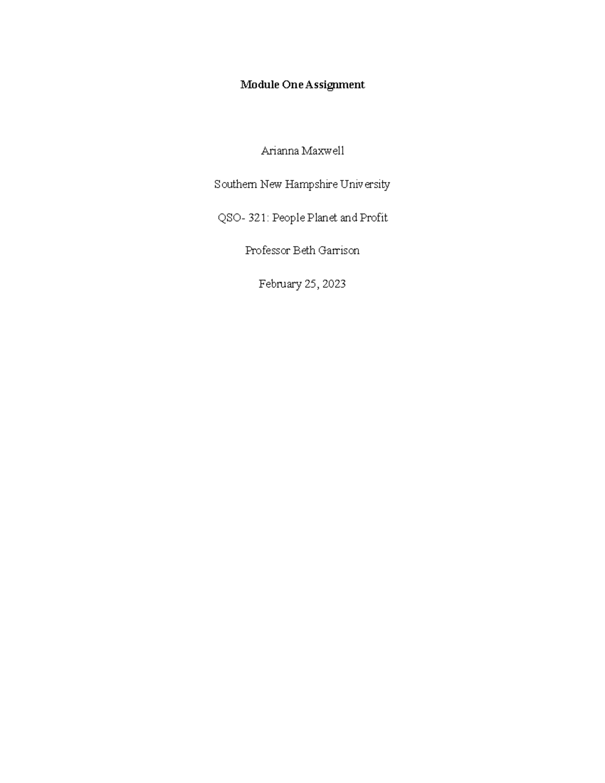 1-3 Assignment- Triple Bottom Line Industry Comparison - Module One ...