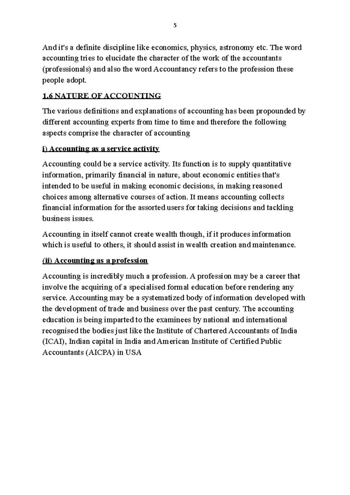 1st Year B Com Financial Accounting lecture notes - 5 And it's a ...
