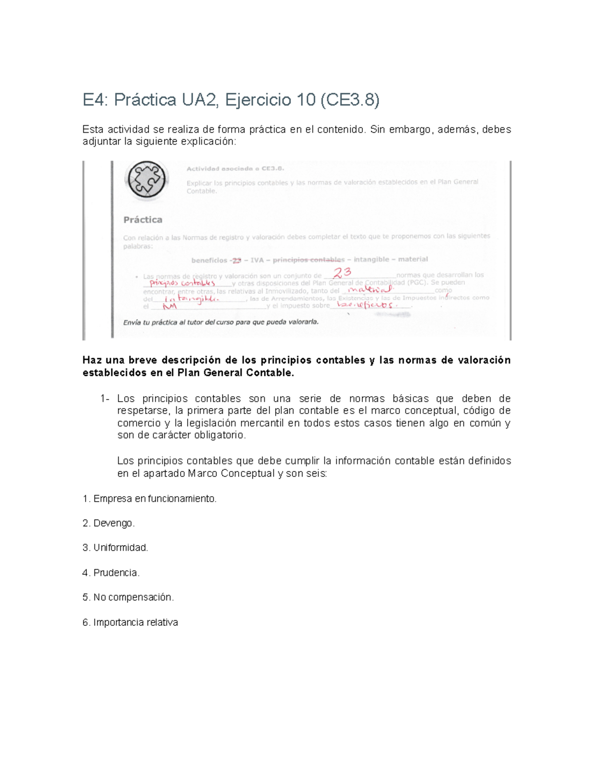 E4 - actividades unidad 1 de gestion contable - E4: Práctica UA2 ...