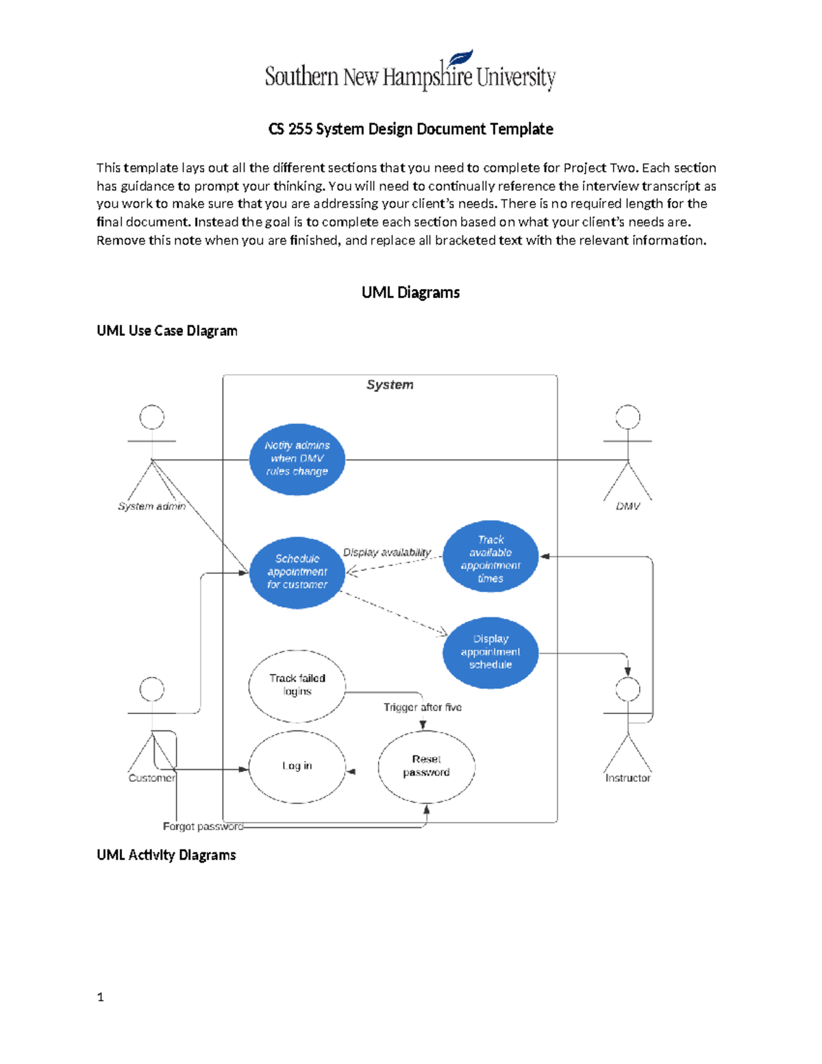 CS 255 System Design Document Template - CS 255 System Design Document ...