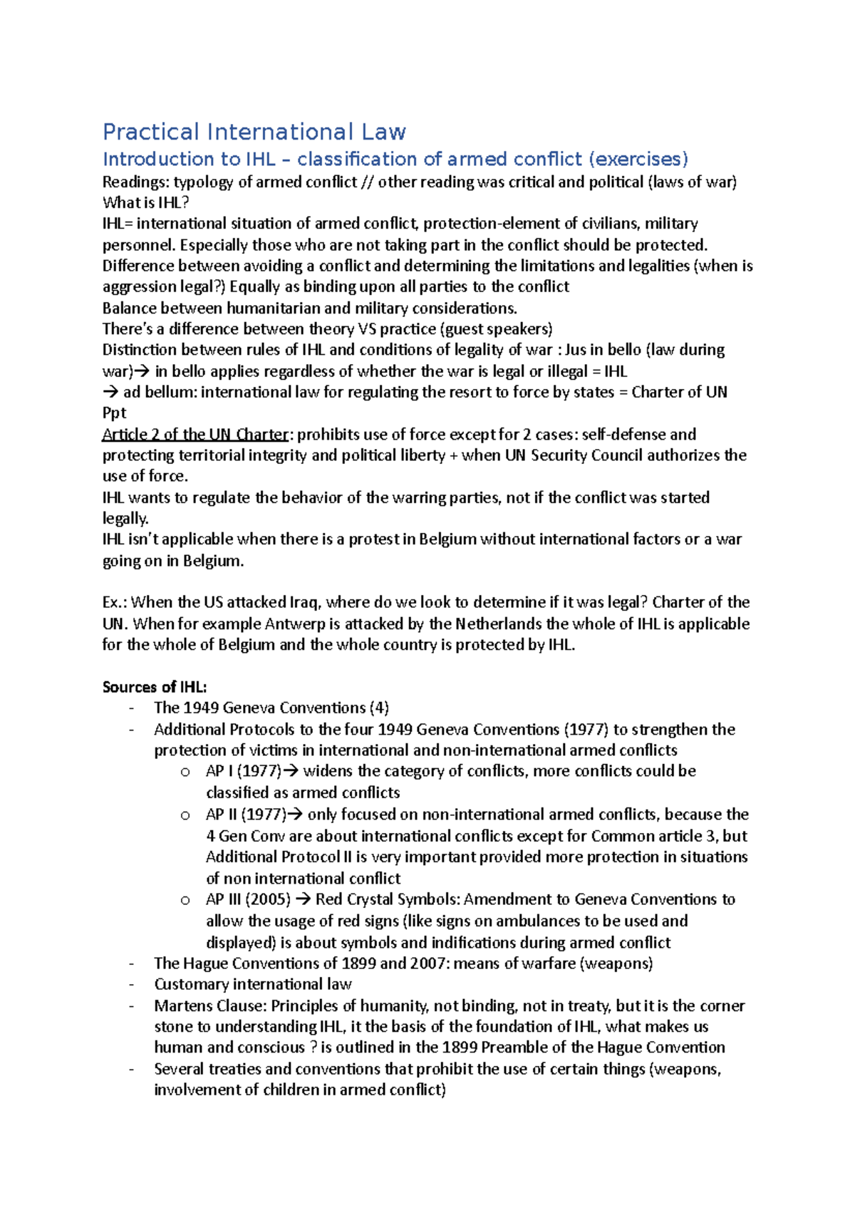 Practical International Law - Practical International Law Introduction ...