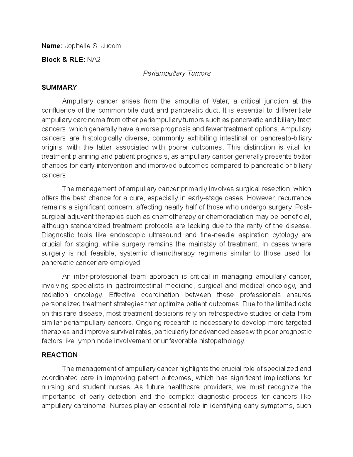 SEP10 Perijournal - Journal Reflections on Surgical Ward Scenarios ...