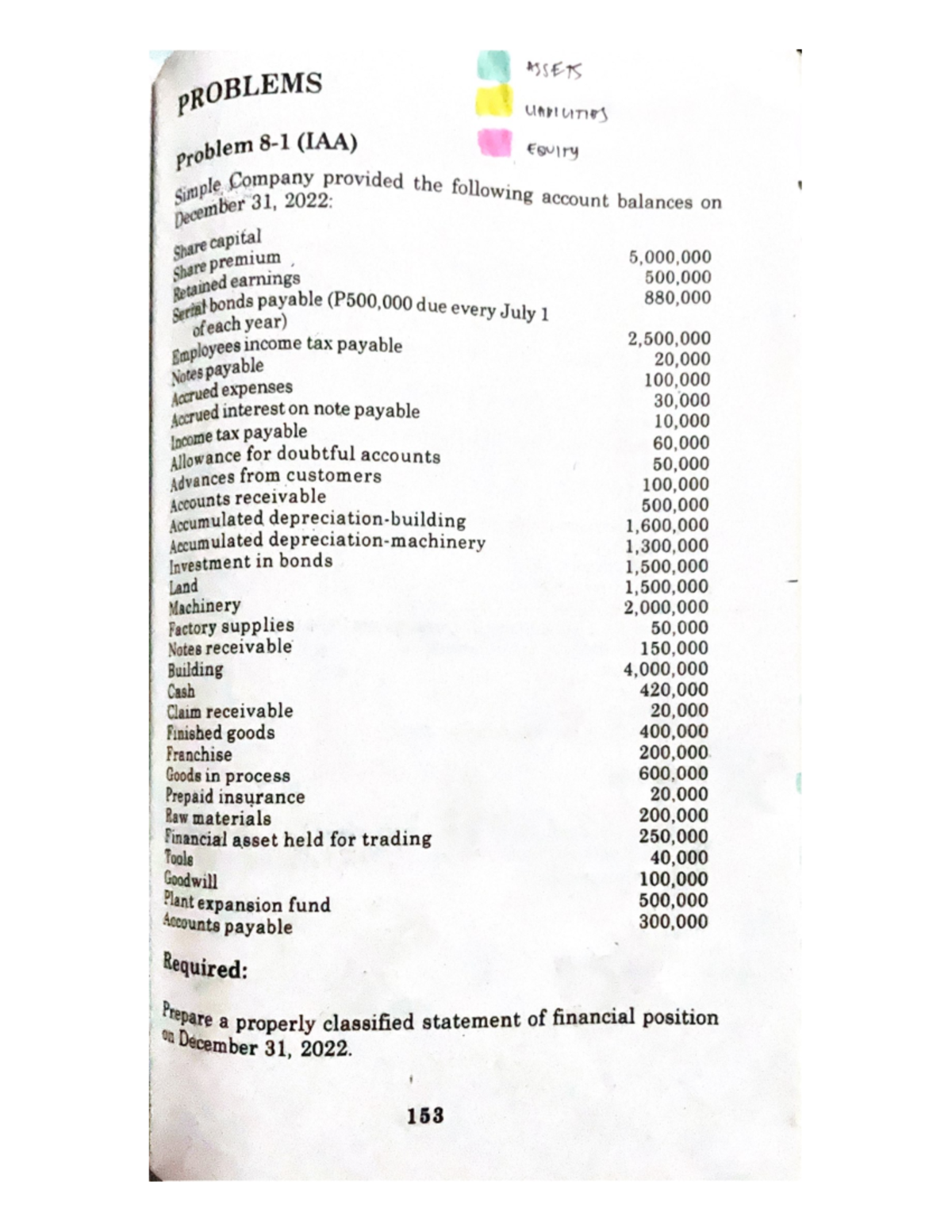 Problems 8-1 - BS Accountancy - Studocu