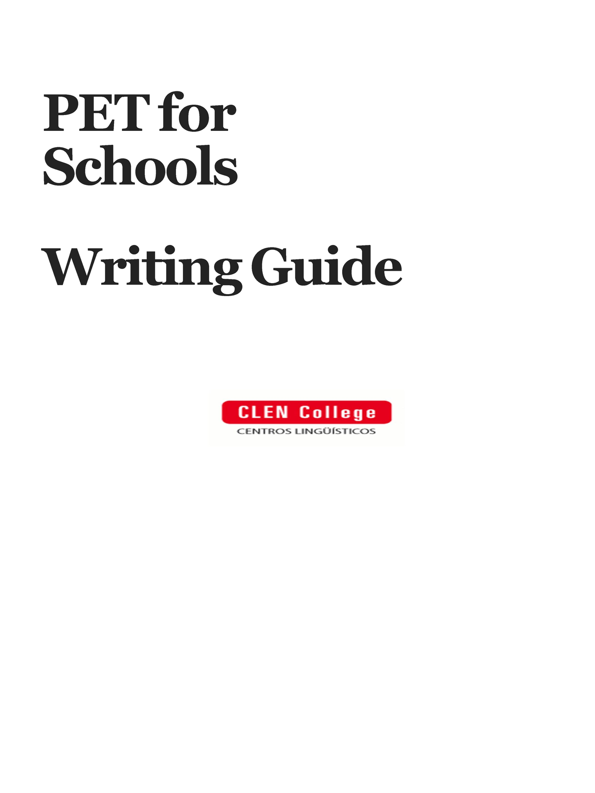 PET-schools-writing-guide - PET for Schools Writing Guide Part 1 ...