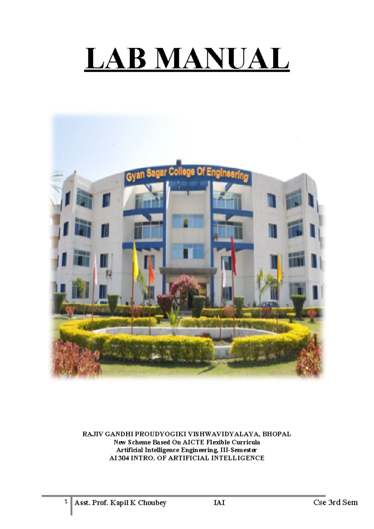AI Practical LAB Manual - LAB MANUAL ####### RAJIV GANDHI PROUDYOGIKI ...