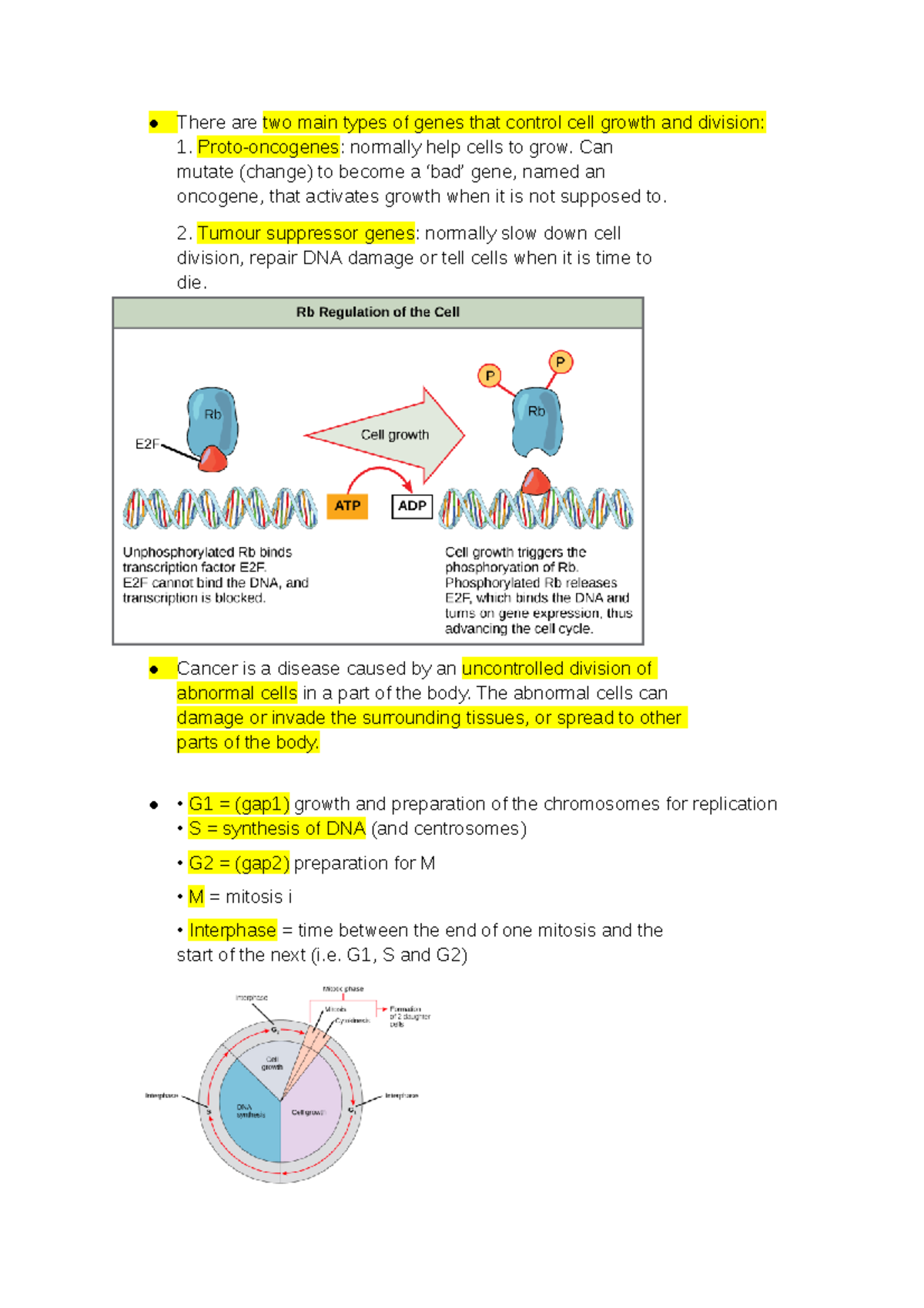 Week 2 - Lecture notes 2 - There are two main types of genes that ...