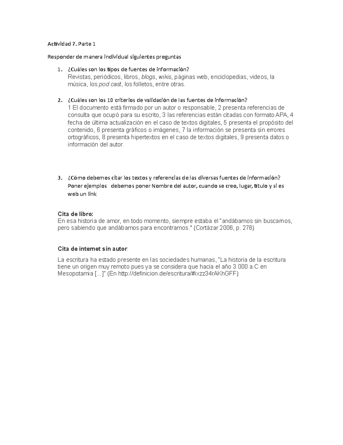Actividad 7 lectura y redaccion es la pre trabajo - Actividad 7. Parte ...