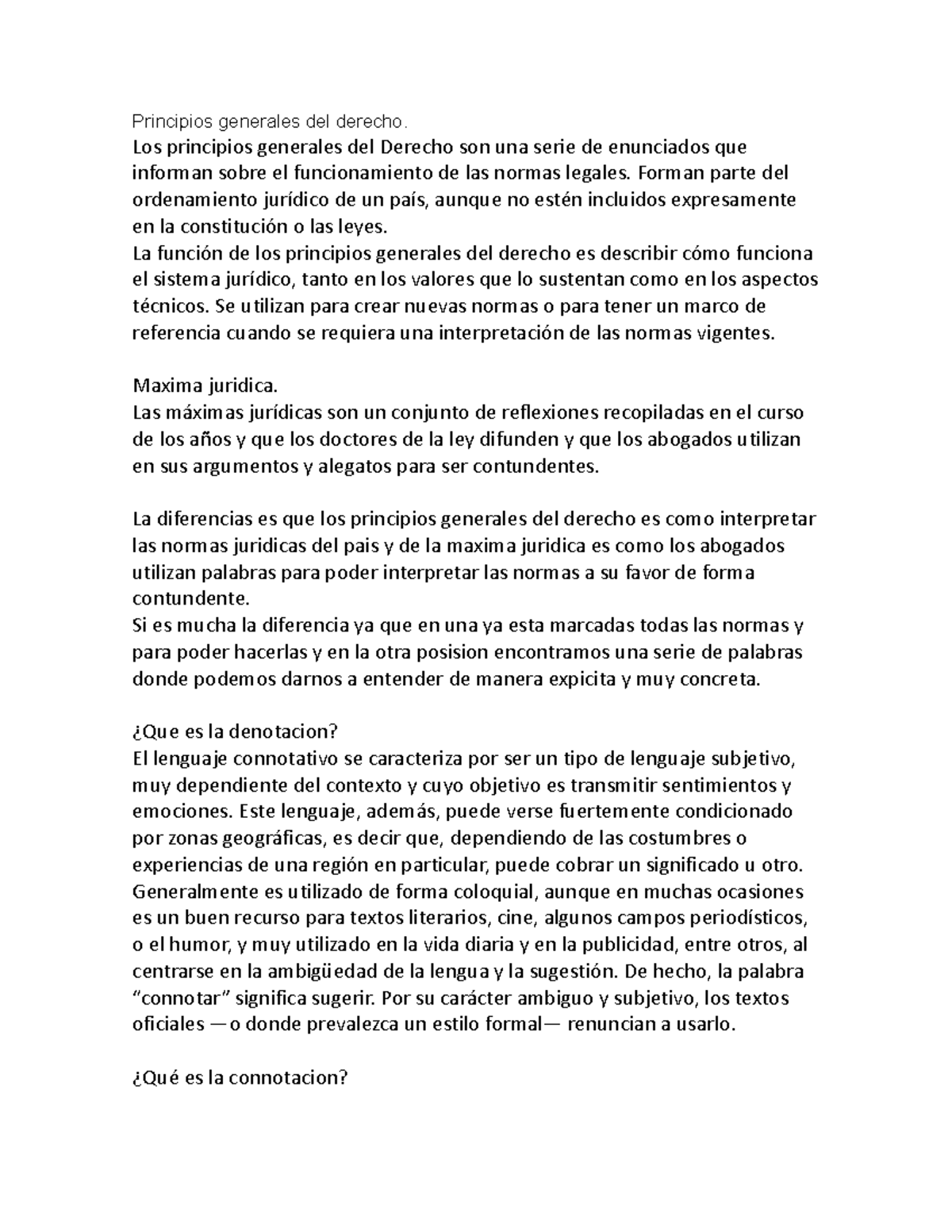 Introcduccion Principios Generales Del Derecho Principios Generales