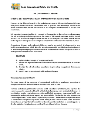 Bosh Module 13 - Development of an Osh Program - VII. OSH PROGRAMMING ...