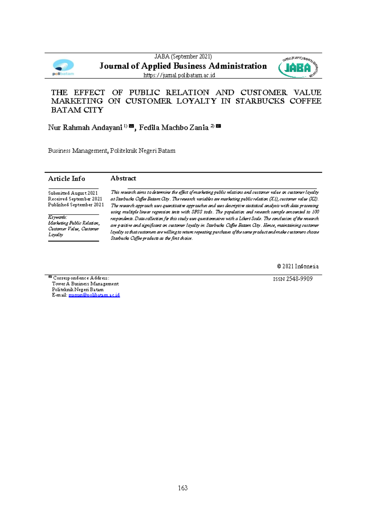 2647-Article Text-12578-1-10-20210928 - JABA (September 2021) Journal ...