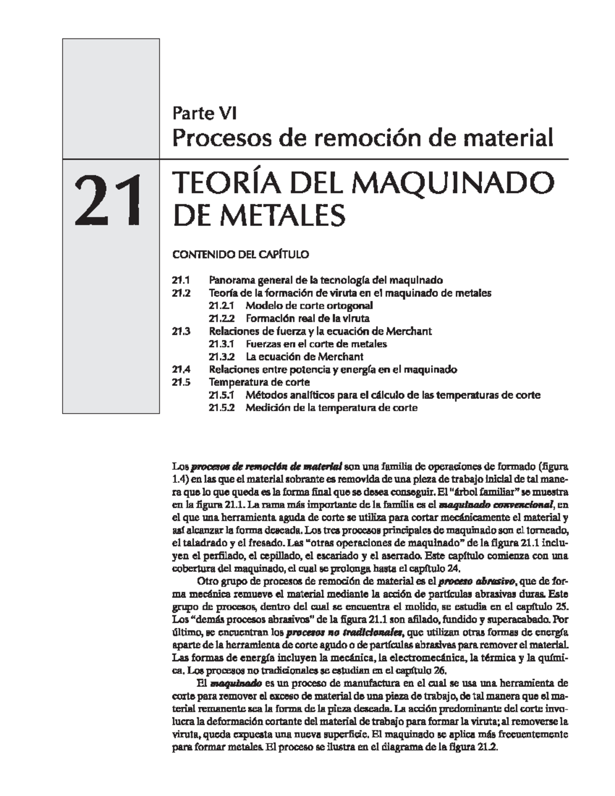 1.- Teoria DE Maquinado DE Metales-21 - Procesos de Fabricacion II - Studocu